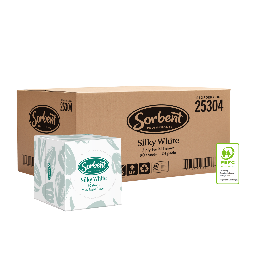 Facial Tissue Cube2 ply 90 sheets 25304 - Sorbent® Professional